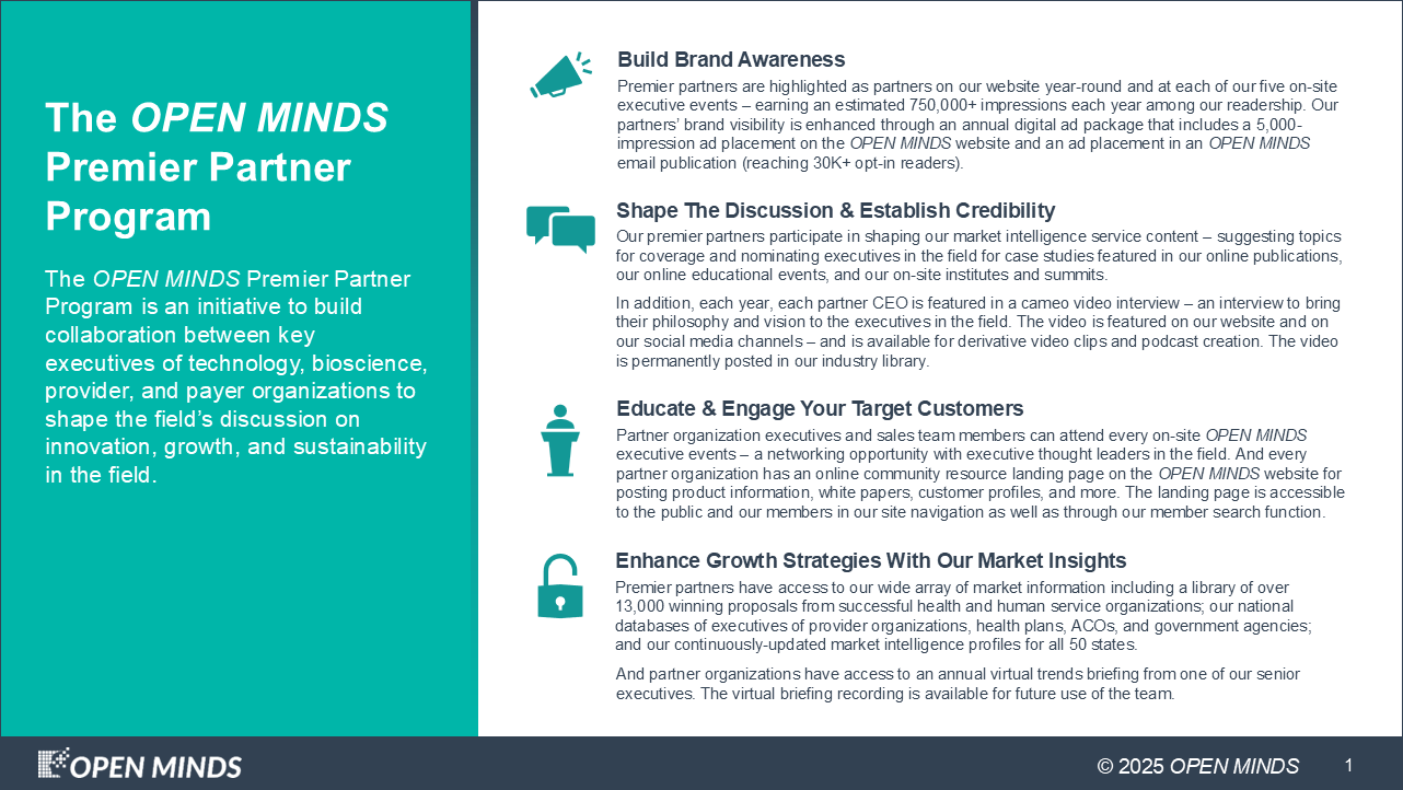 OPEN MINDS Expands Partnership With Core Solutions To Advance EHR & AI Innovation In Behavioral ...